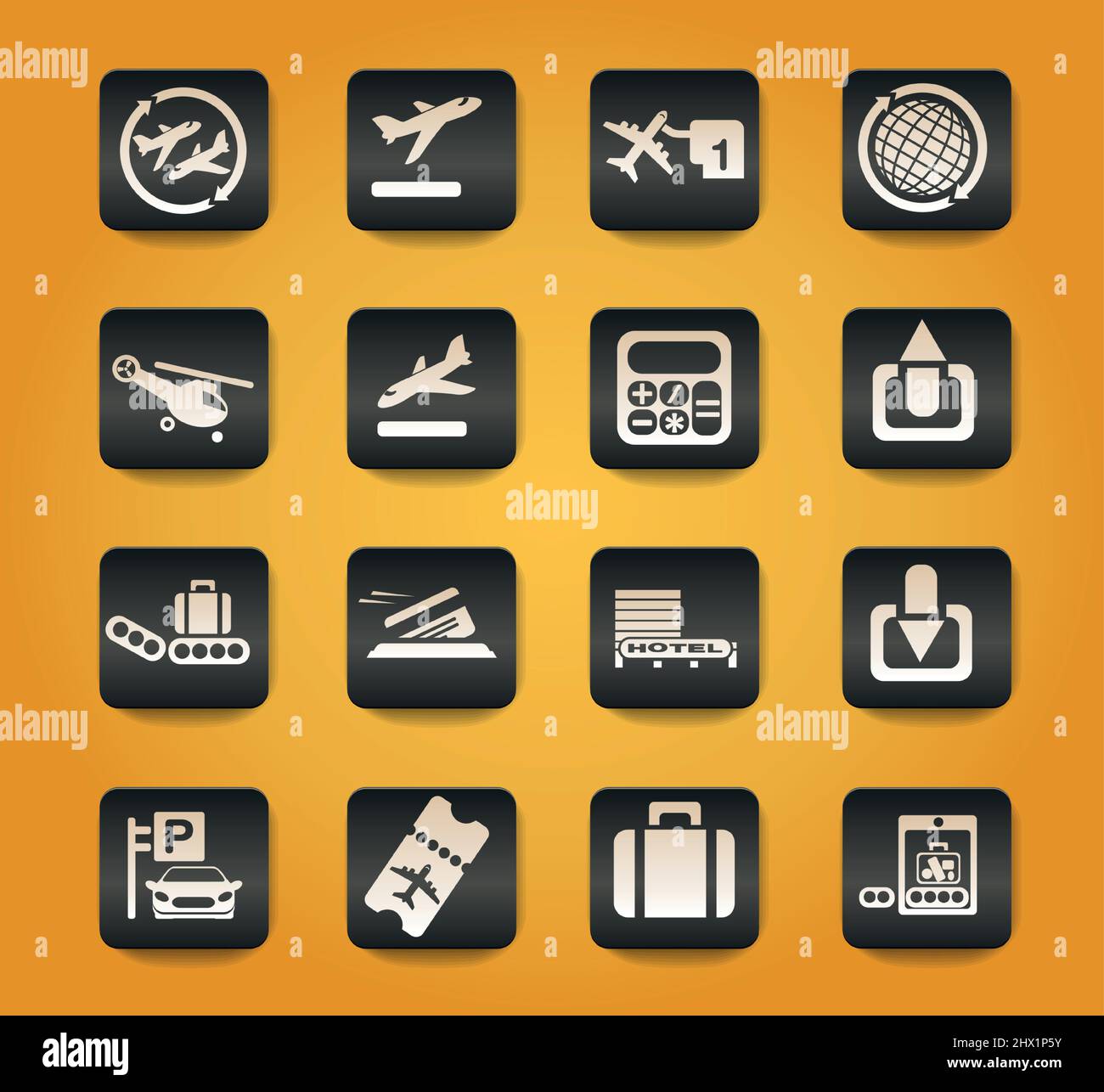 Service buttons at check in hi-res stock photography and images - Alamy
