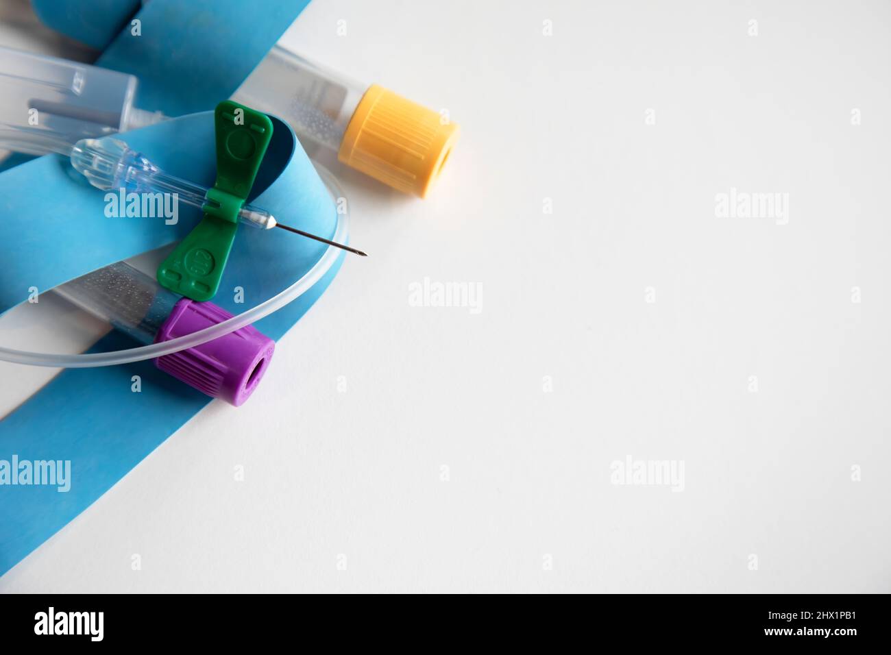 Medical blood tubes for blood collection used by nurses Stock Photo - Alamy