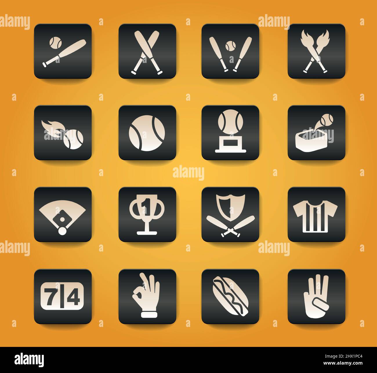 Symbols of baseball hi-res stock photography and images - Alamy