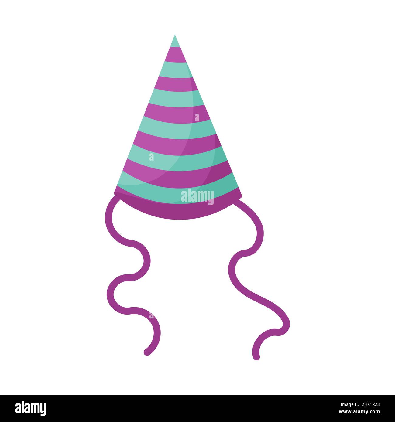 Party hat illustration. Isolated on white background Stock Vector Image ...