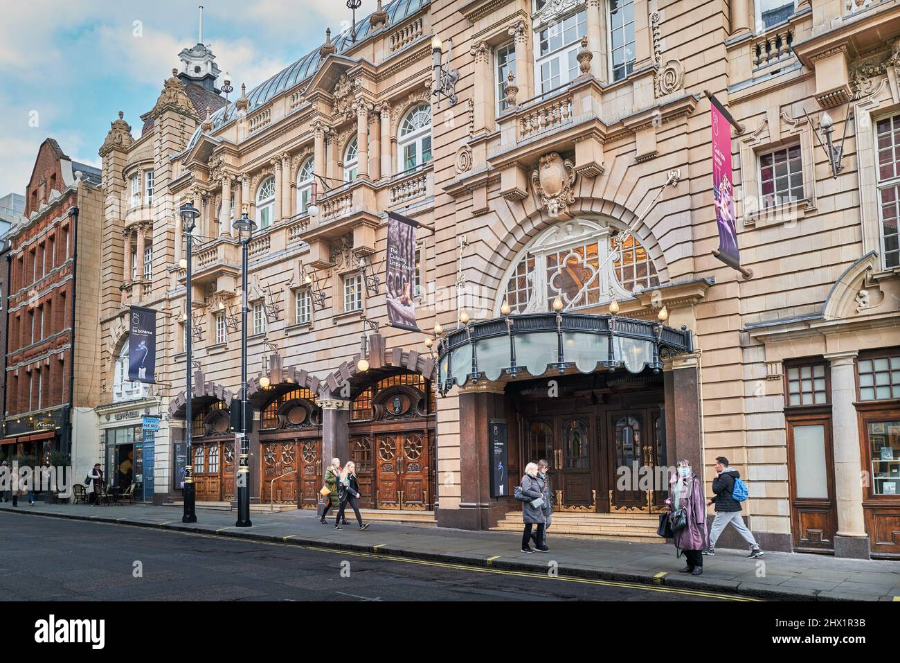 Front facade of the English National Opera' s (ENO) London Coliseum ...