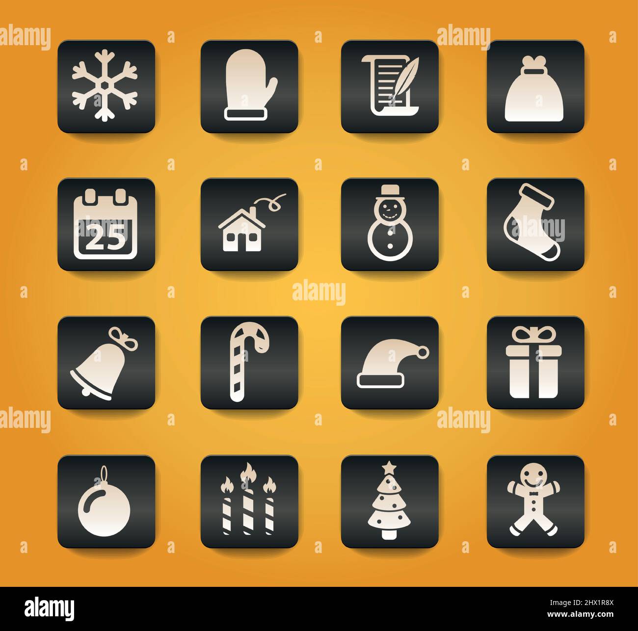 Yellow chimney on house Stock Vector Images - Alamy