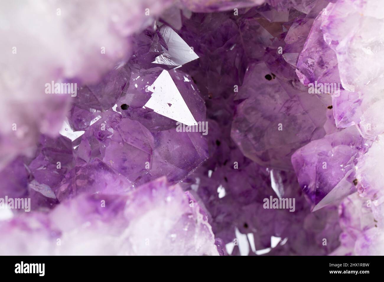 amethyst mineral specimen stone rock geology gem crystal Stock Photo ...