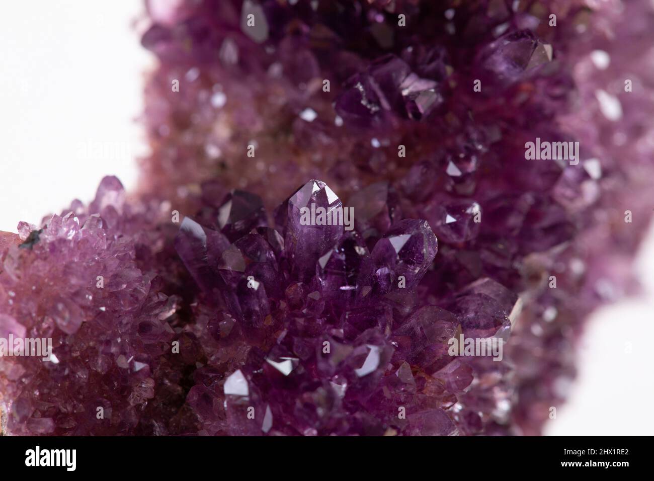 amethyst mineral specimen stone rock geology gem crystal Stock Photo ...