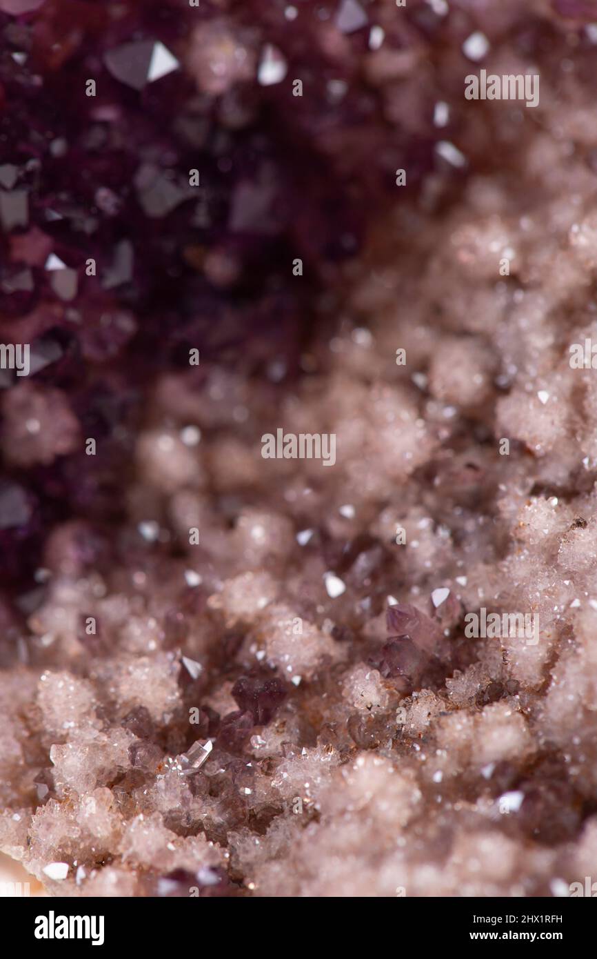 amethyst mineral specimen stone rock geology gem crystal Stock Photo ...