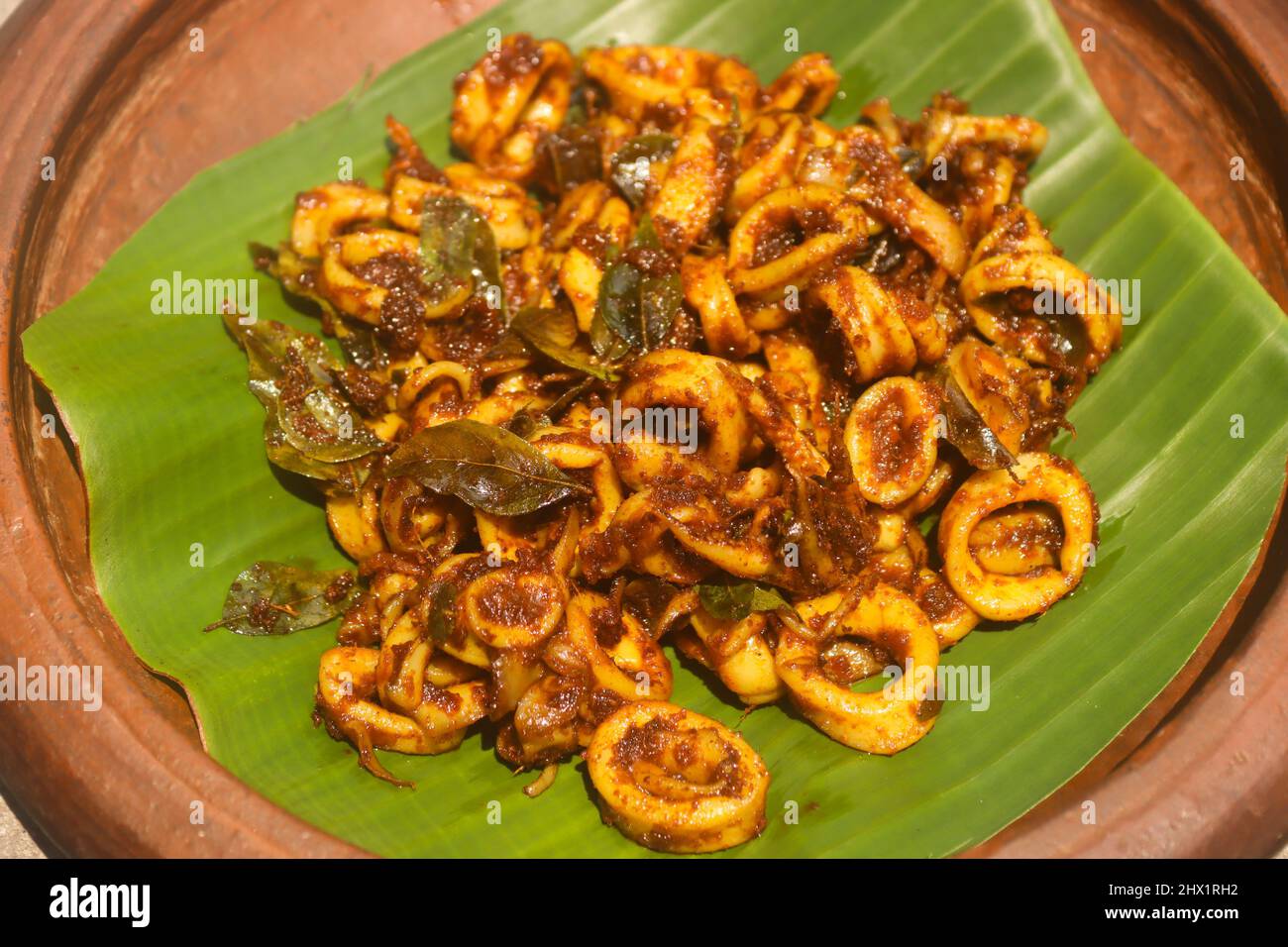Squid fry stock images squid rings Stock Photo - Alamy