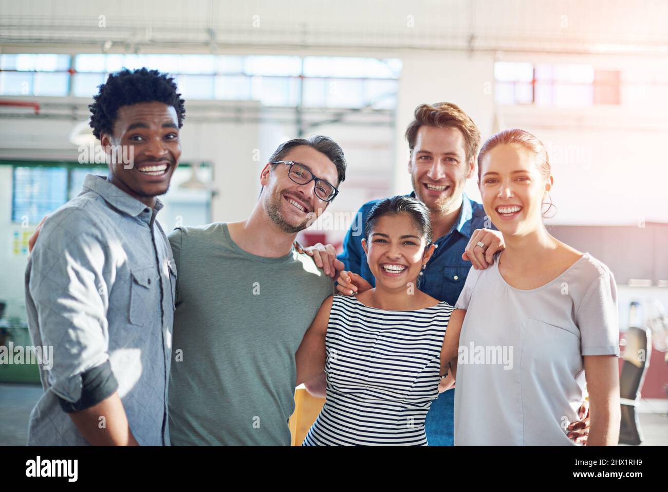 There are no personal victories, only team success. Portrait of a group ...