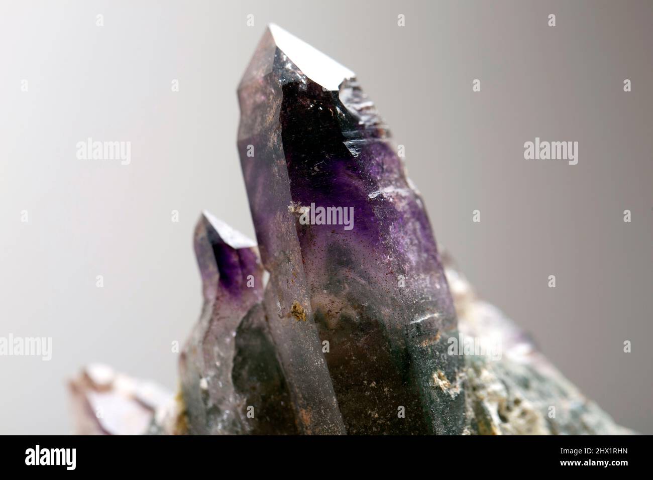 amethyst mineral specimen stone rock geology gem crystal Stock Photo ...