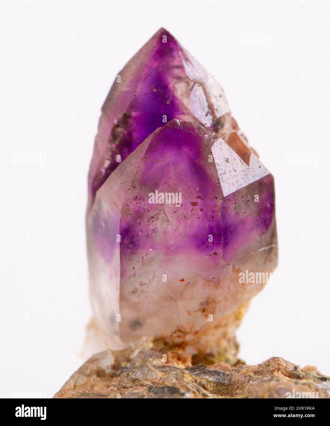 amethyst mineral specimen stone rock geology gem crystal Stock Photo ...