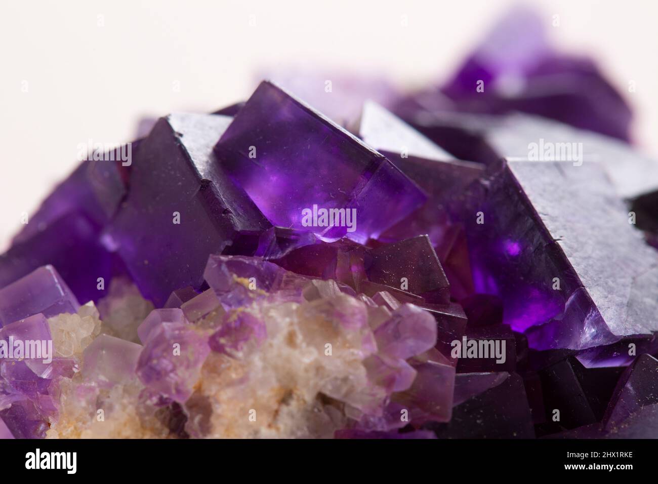 amethyst mineral specimen stone rock geology gem crystal Stock Photo ...