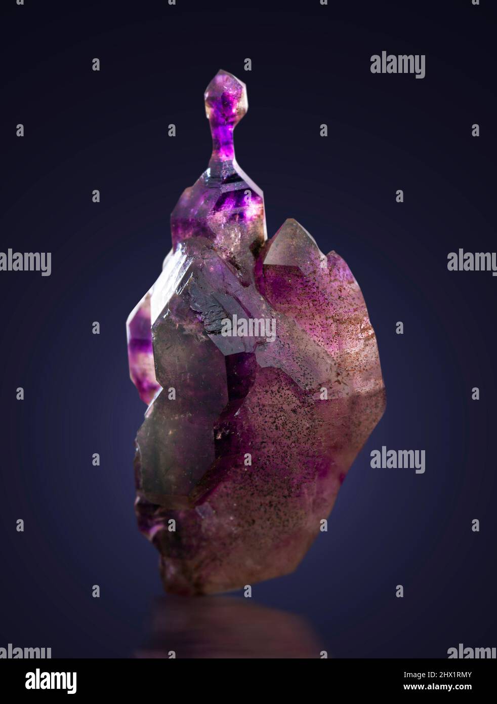 amethyst mineral specimen stone rock geology gem crystal Stock Photo ...