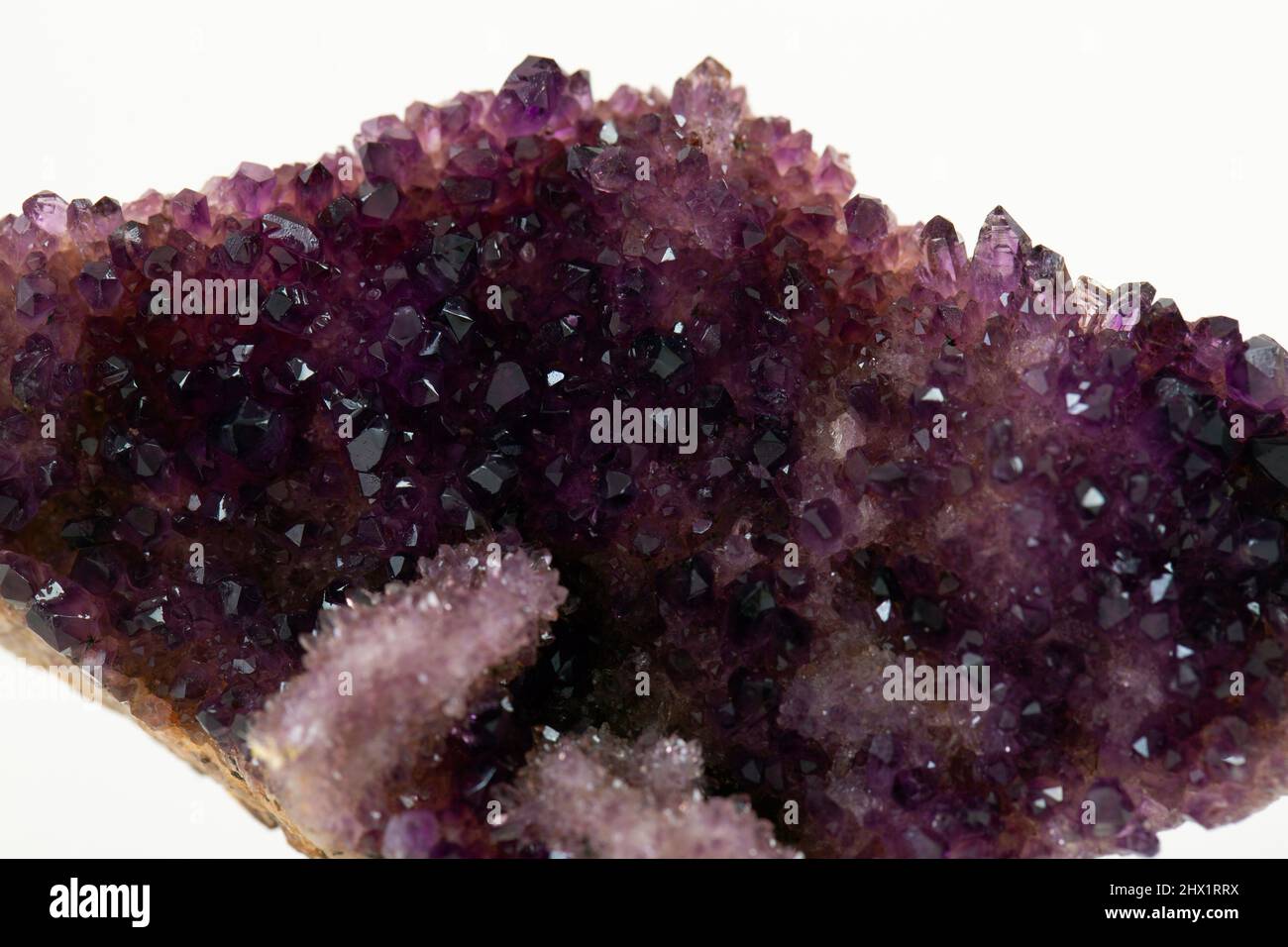 amethyst mineral specimen stone rock geology gem crystal Stock Photo ...
