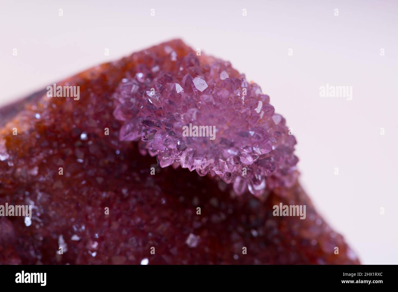 amethyst mineral specimen stone rock geology gem crystal Stock Photo ...