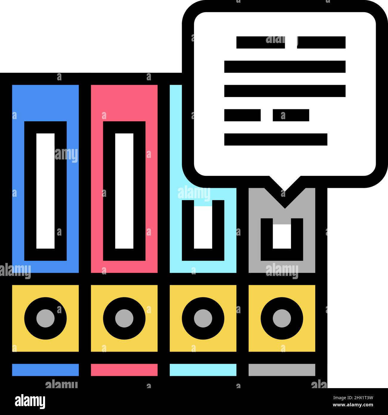 policy information color icon vector illustration Stock Vector Image ...