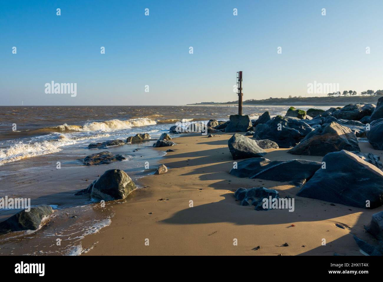 Beach Caister Norfolk Stock Photo - Alamy