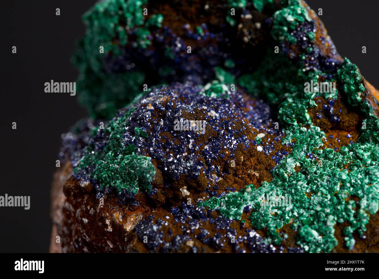 azurite mineral specimen stone rock geology gem crystal Stock Photo - Alamy