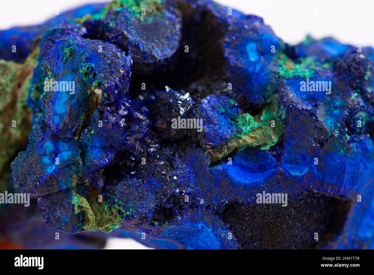 azurite mineral specimen stone rock geology gem crystal Stock Photo - Alamy