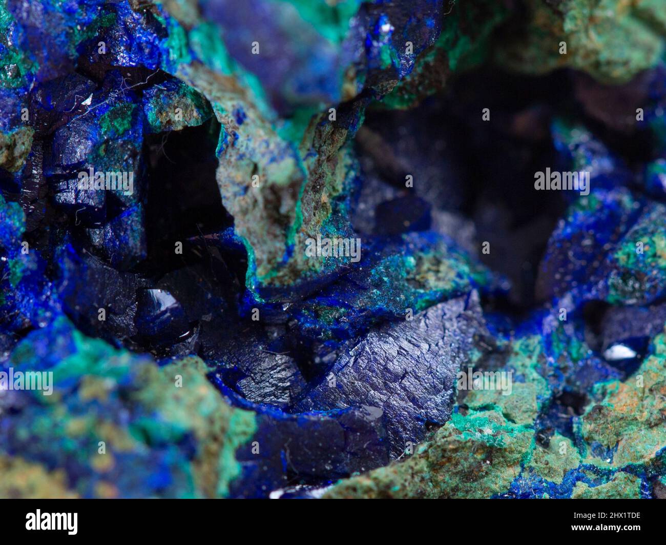 azurite mineral specimen stone rock geology gem crystal Stock Photo - Alamy