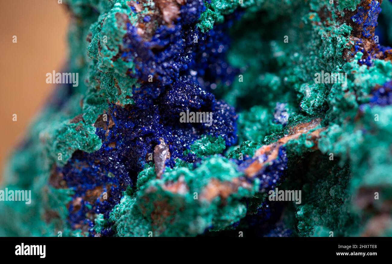 azurite mineral specimen stone rock geology gem crystal Stock Photo - Alamy