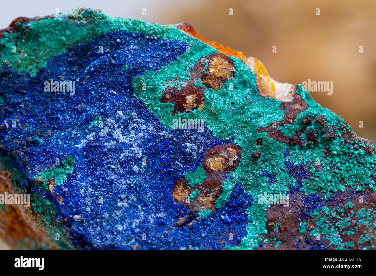 azurite mineral specimen stone rock geology gem crystal Stock Photo - Alamy