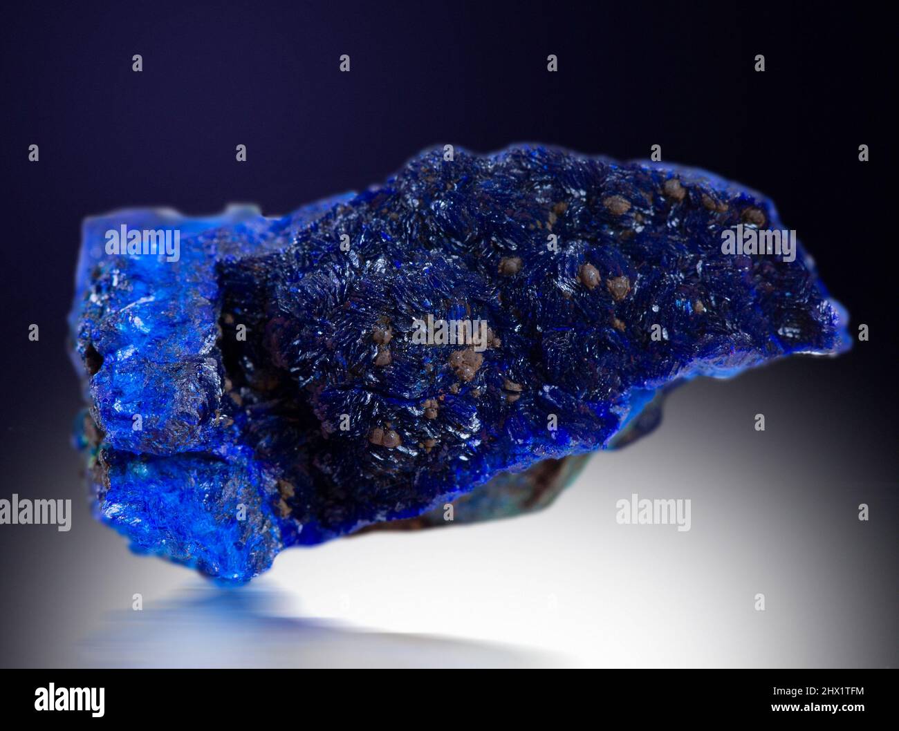 azurite mineral specimen stone rock geology gem crystal Stock Photo - Alamy
