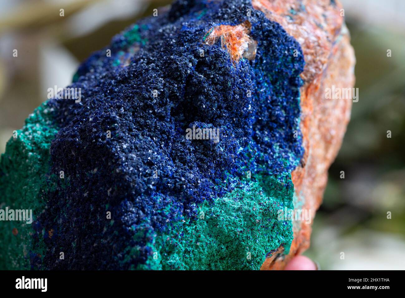 azurite mineral specimen stone rock geology gem crystal Stock Photo - Alamy