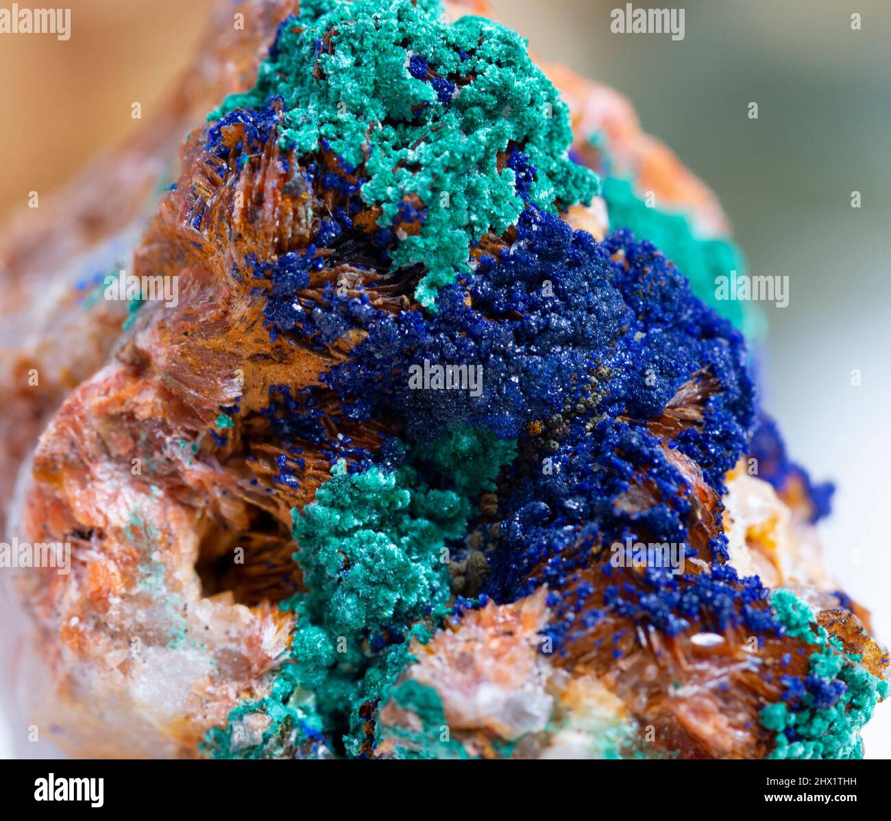 azurite mineral specimen stone rock geology gem crystal Stock Photo - Alamy