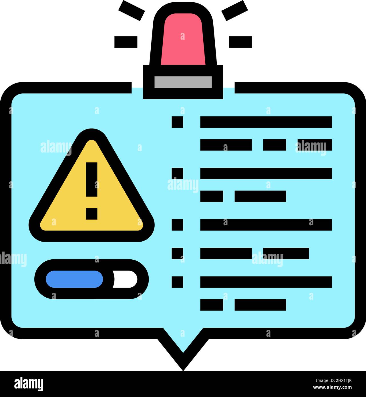 important information color icon vector illustration Stock Vector Image ...