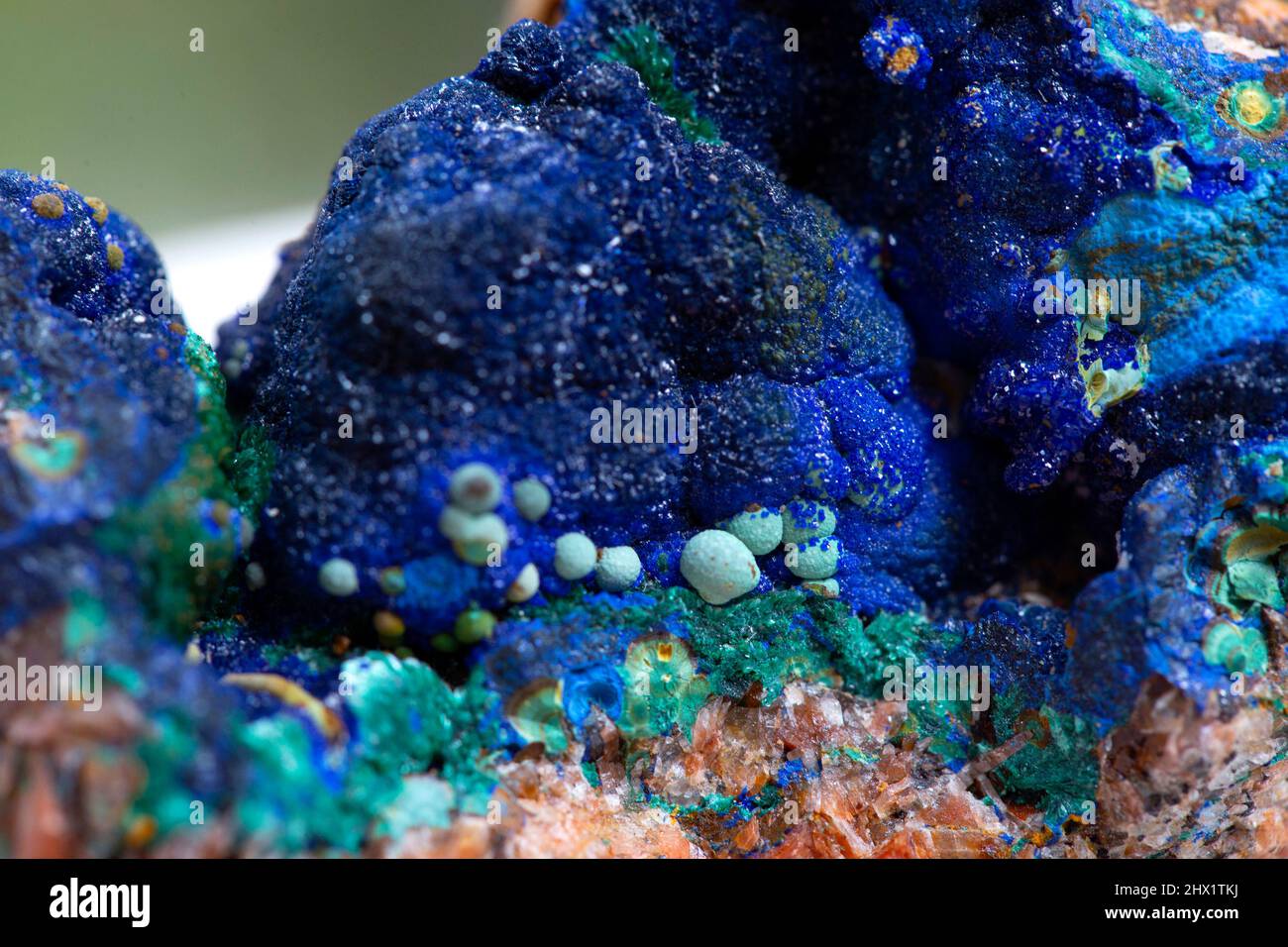 azurite mineral specimen stone rock geology gem crystal Stock Photo - Alamy