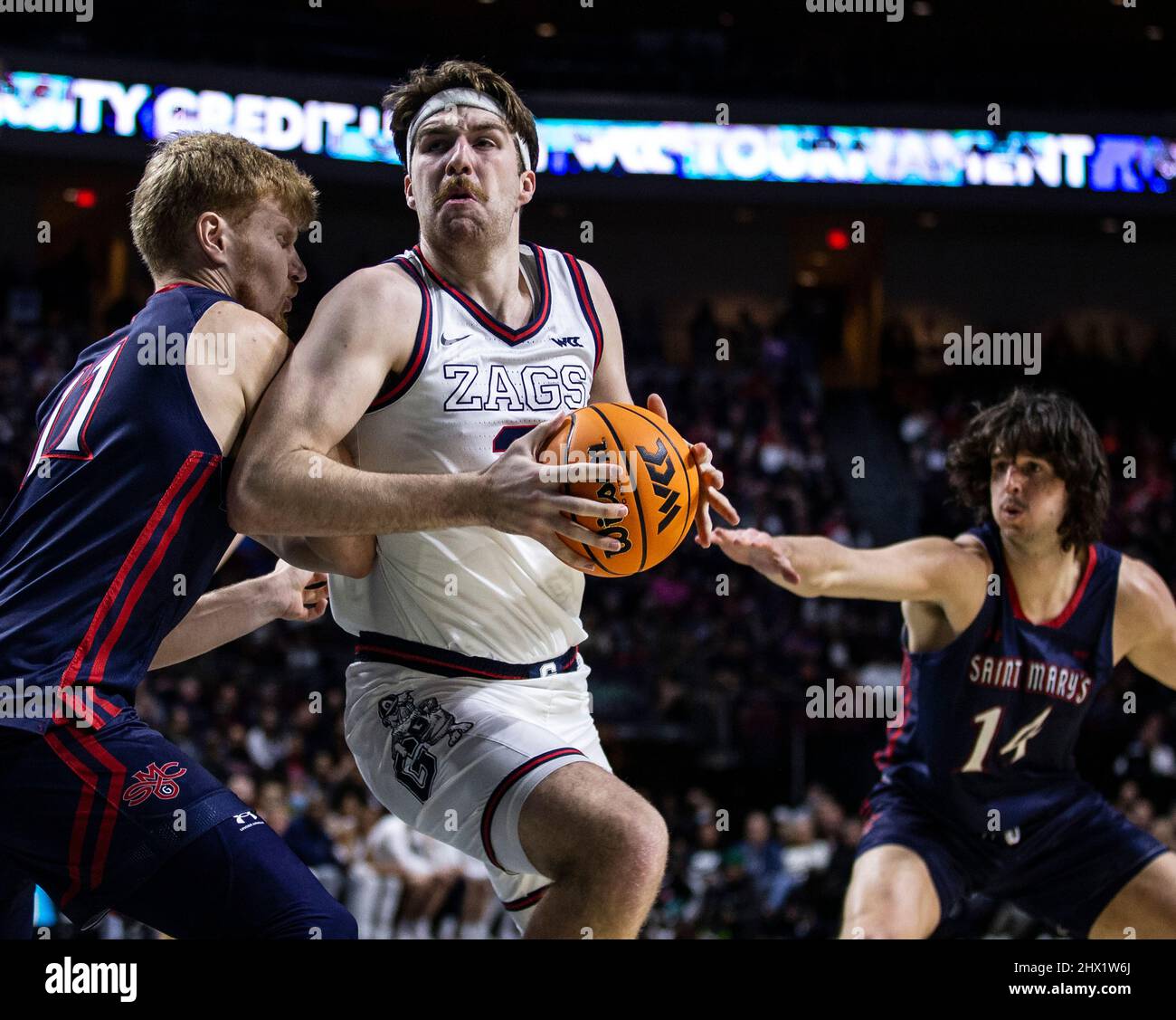 March 08 2022 Las Vegas, NV, U.S.A. Gonzaga forward Drew Timme (2 ...