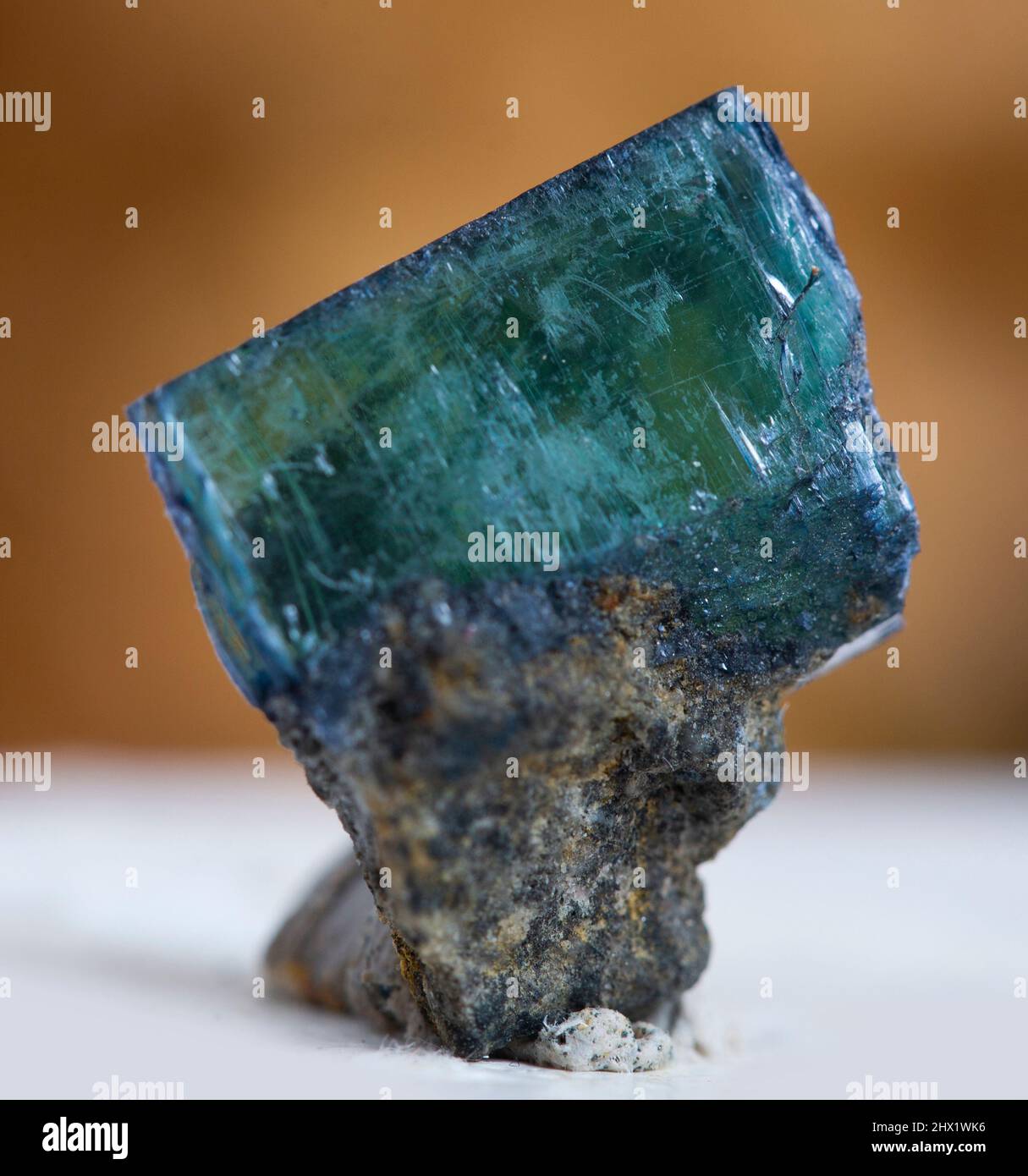 fluorite mineral specimen stone rock geology gem crystal Stock Photo ...