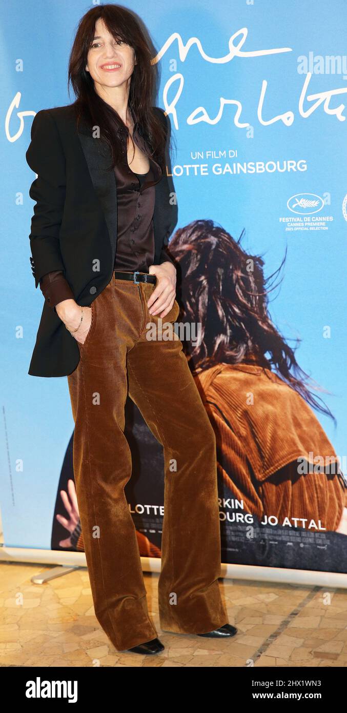 Milan, Italy. 08th Mar, 2022. Charlotte Gainsbourg presents her films ...