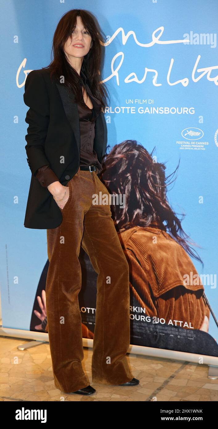 Milan, Italy. 08th Mar, 2022. Charlotte Gainsbourg presents her films ...