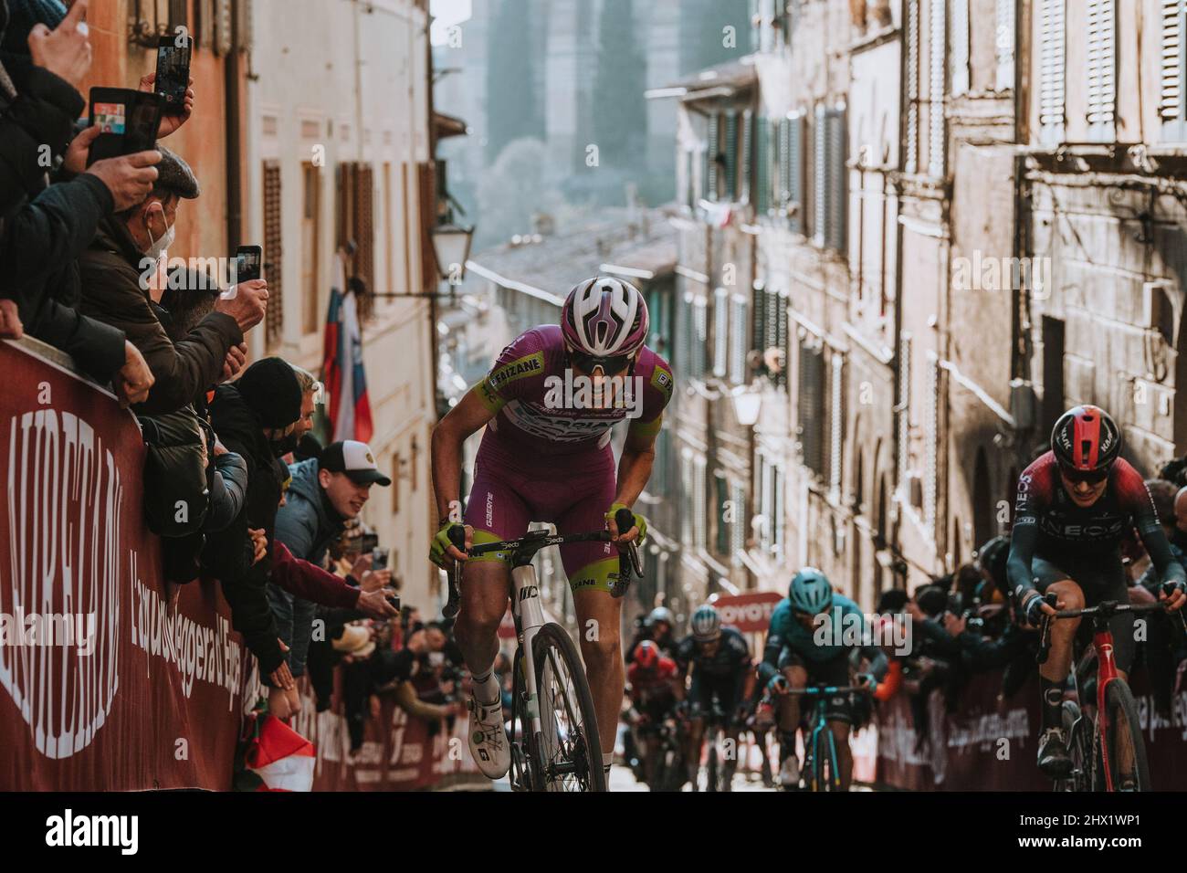 March 5th Siena, Italy. Eroica - 16th Strade Bianche 2022. 184km one ...