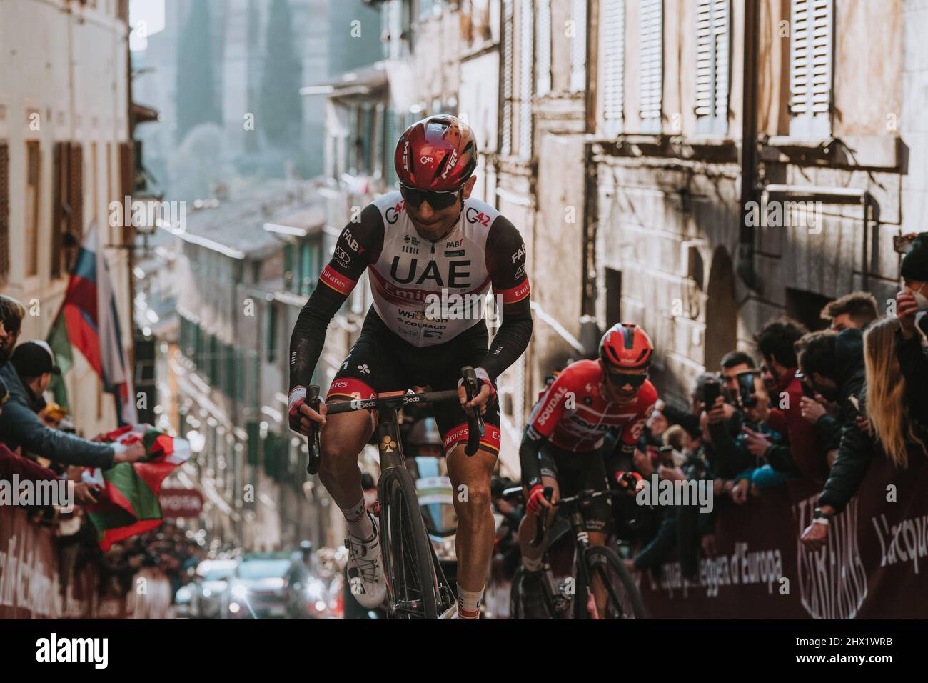 March 5th Siena, Italy. Eroica - 16th Strade Bianche 2022. 184km one ...