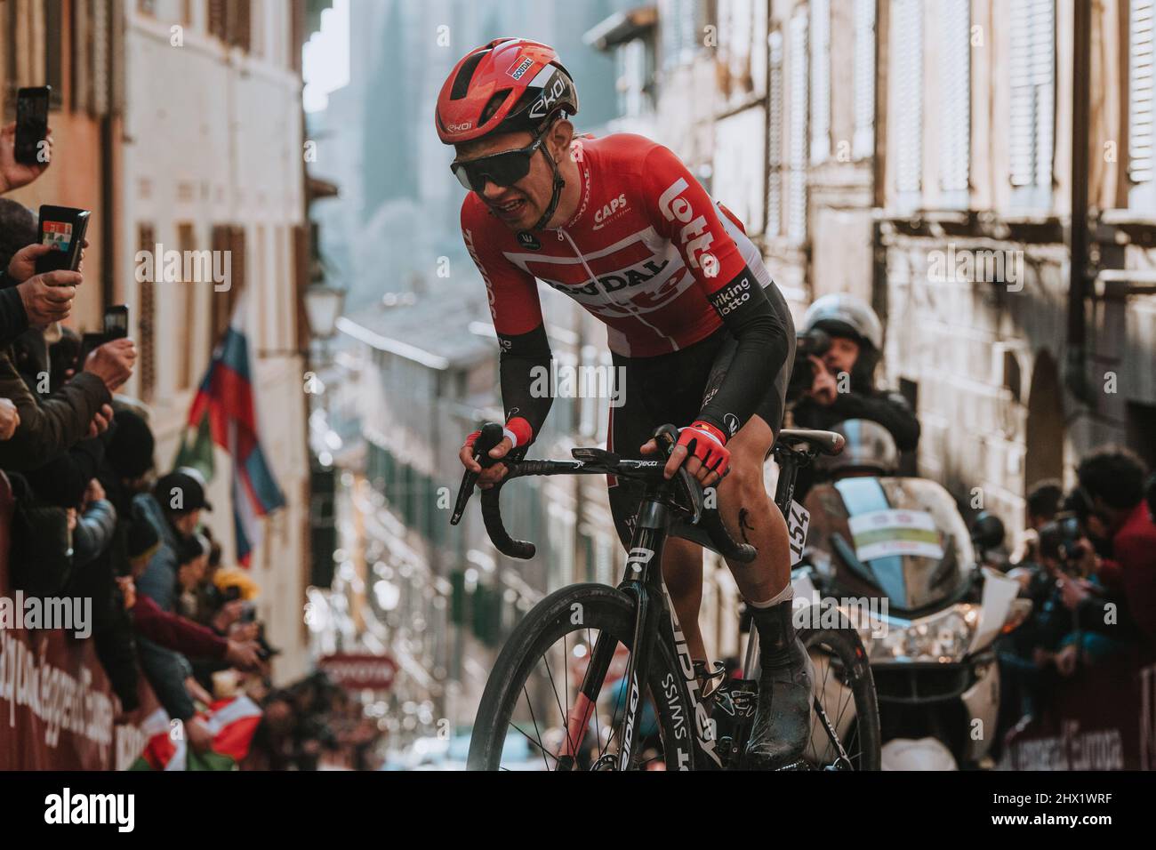 March 5th Siena, Italy. Eroica - 16th Strade Bianche 2022. 184km one ...