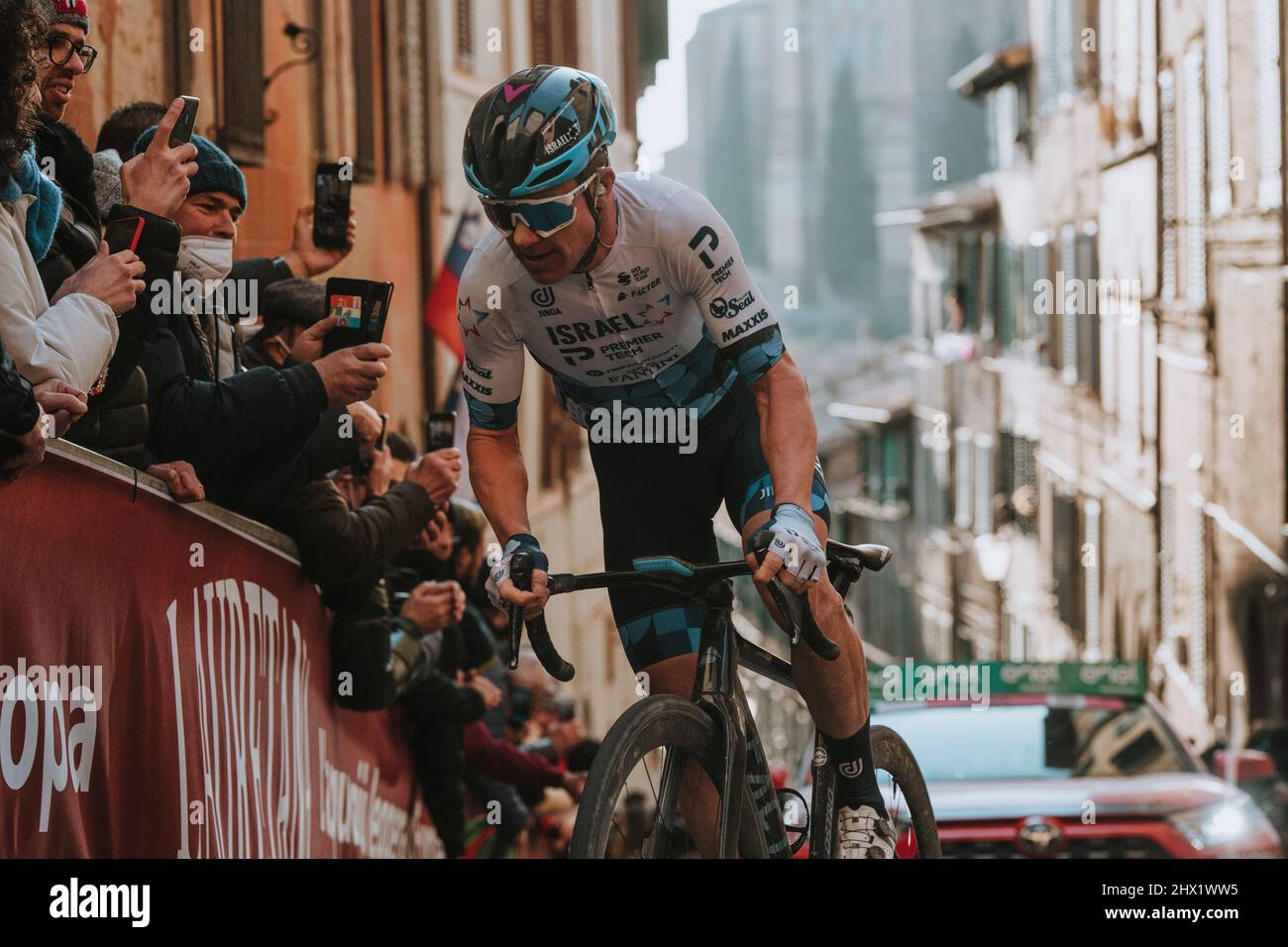 March 5th Siena, Italy. Eroica - 16th Strade Bianche 2022. 184km one day race from Siena to ...