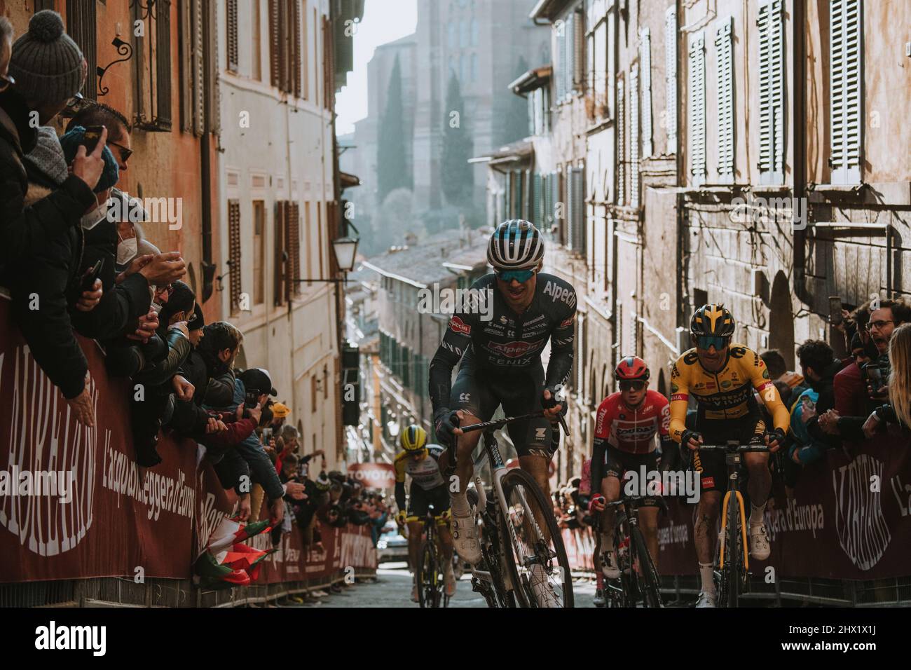 March 5th Siena, Italy. Eroica - 16th Strade Bianche 2022. 184km one ...