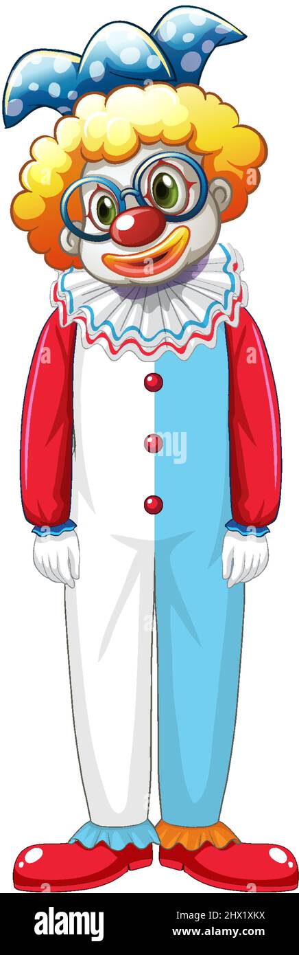 Colourful clown cartoon character illustration Stock Vector Image & Art ...