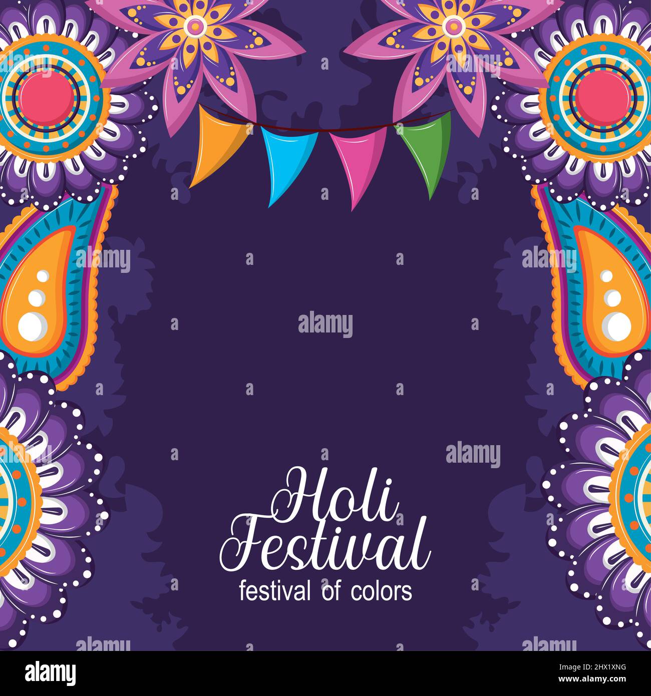 happy holi invitation card Stock Vector Image & Art - Alamy