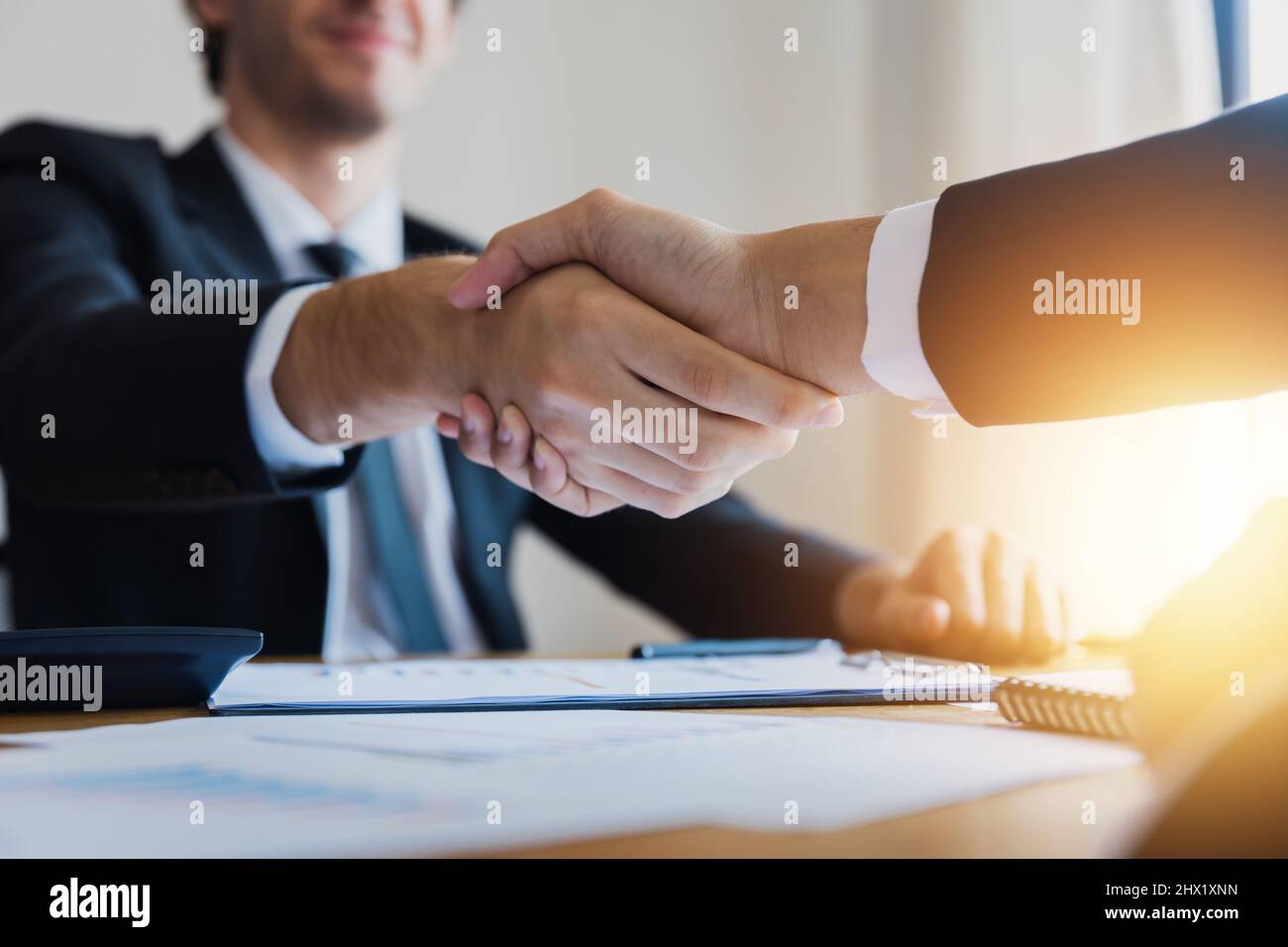 success big deal and successful contract achievement concept, business ...