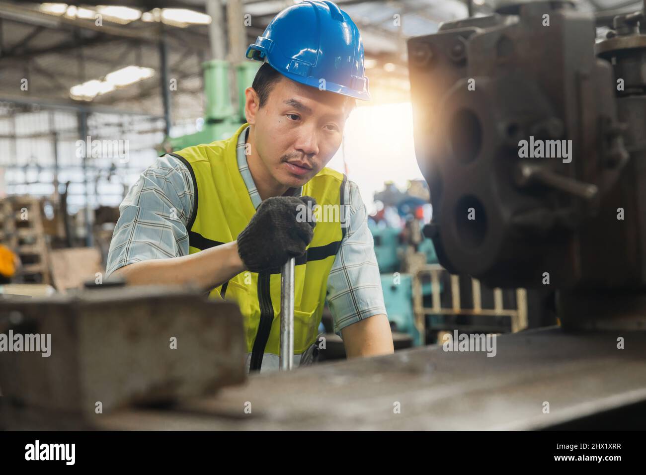 Asian engineer working control hi-res stock photography and images - Alamy