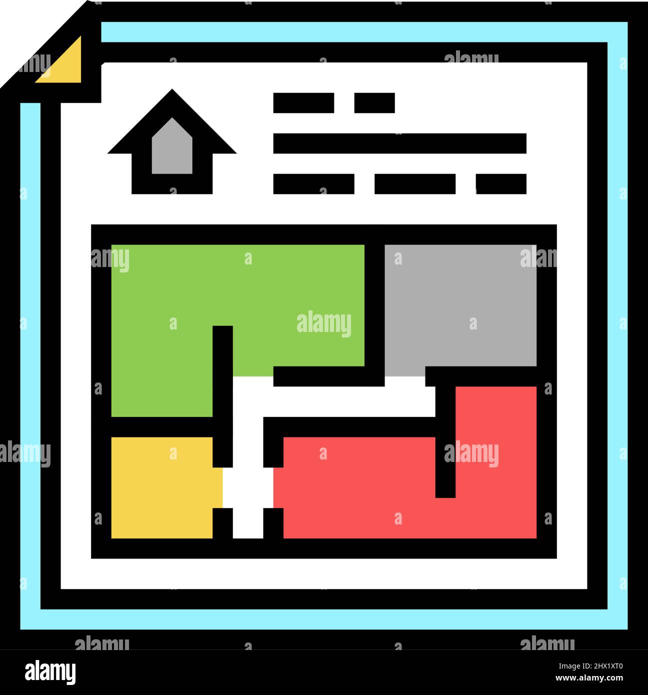floor planning color icon vector illustration Stock Vector Image & Art ...