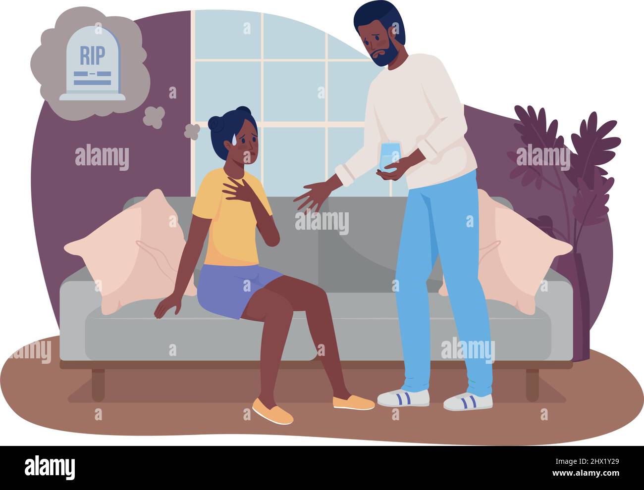 Death of daughter Stock Vector Images - Alamy