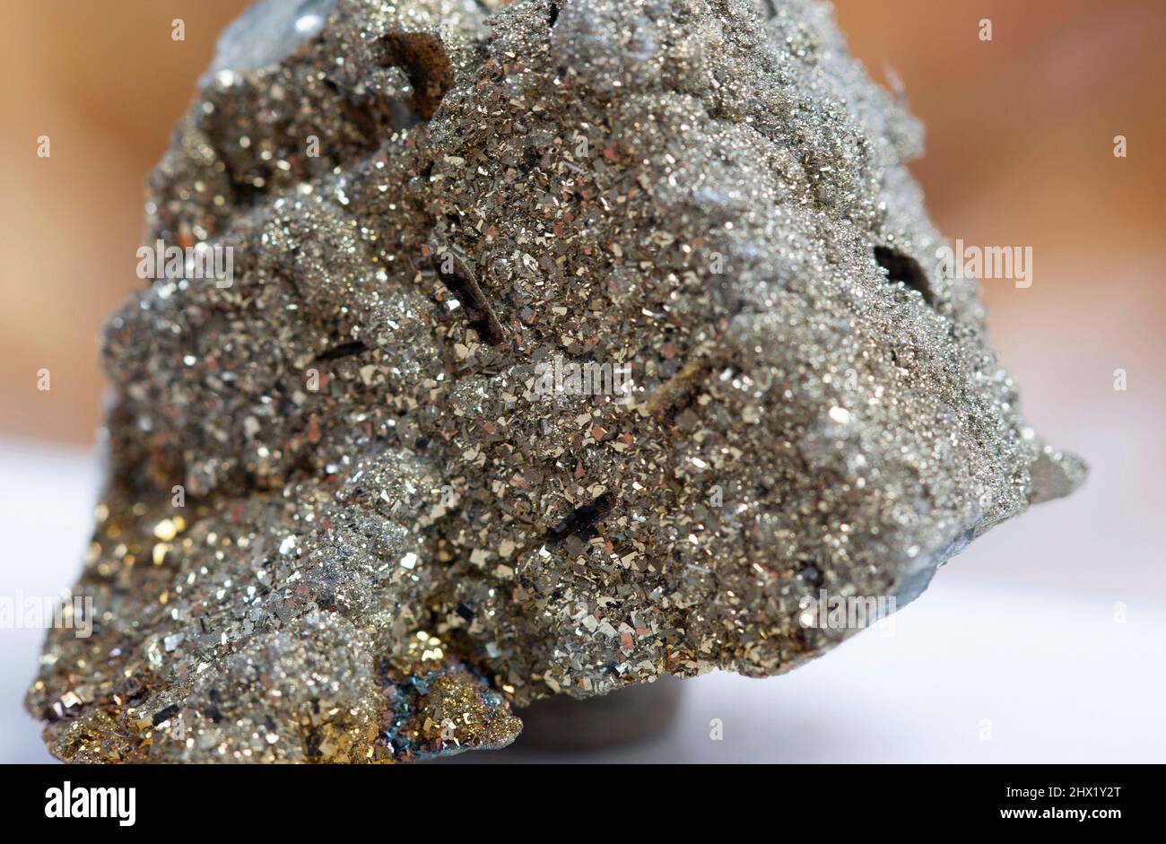 pyrite mineral specimen stone rock geology gem crystal Stock Photo - Alamy