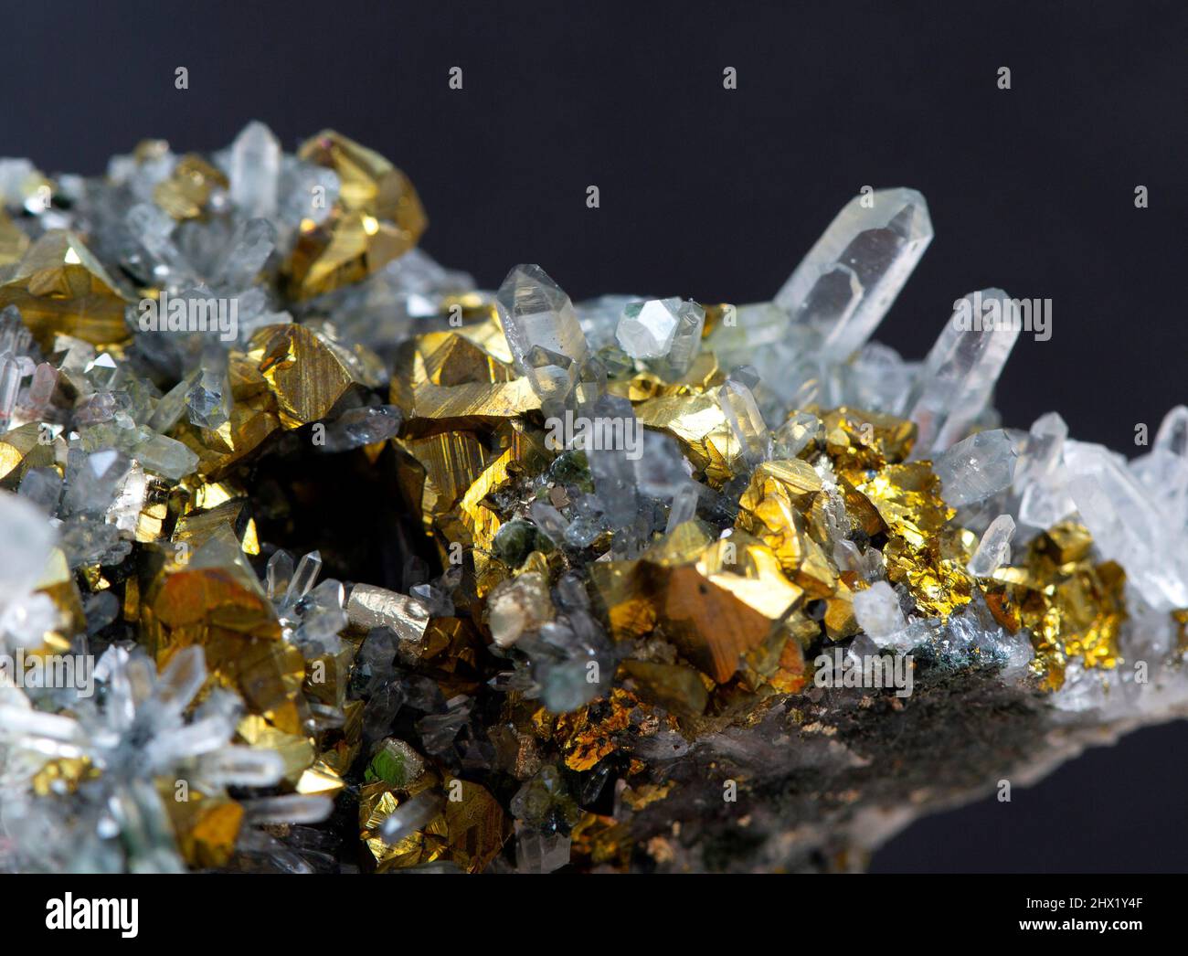 pyrite mineral specimen stone rock geology gem crystal Stock Photo - Alamy