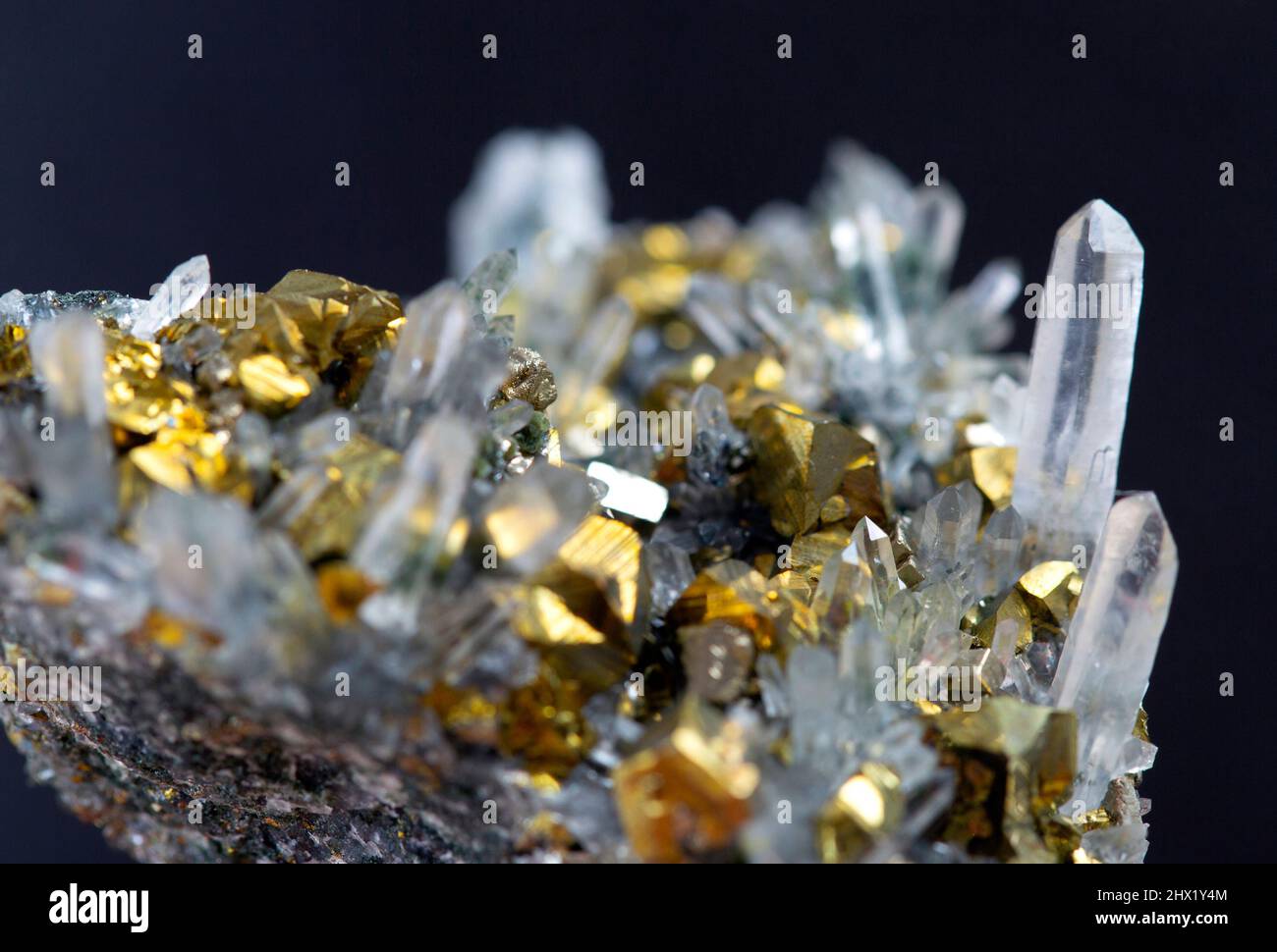 pyrite mineral specimen stone rock geology gem crystal Stock Photo - Alamy