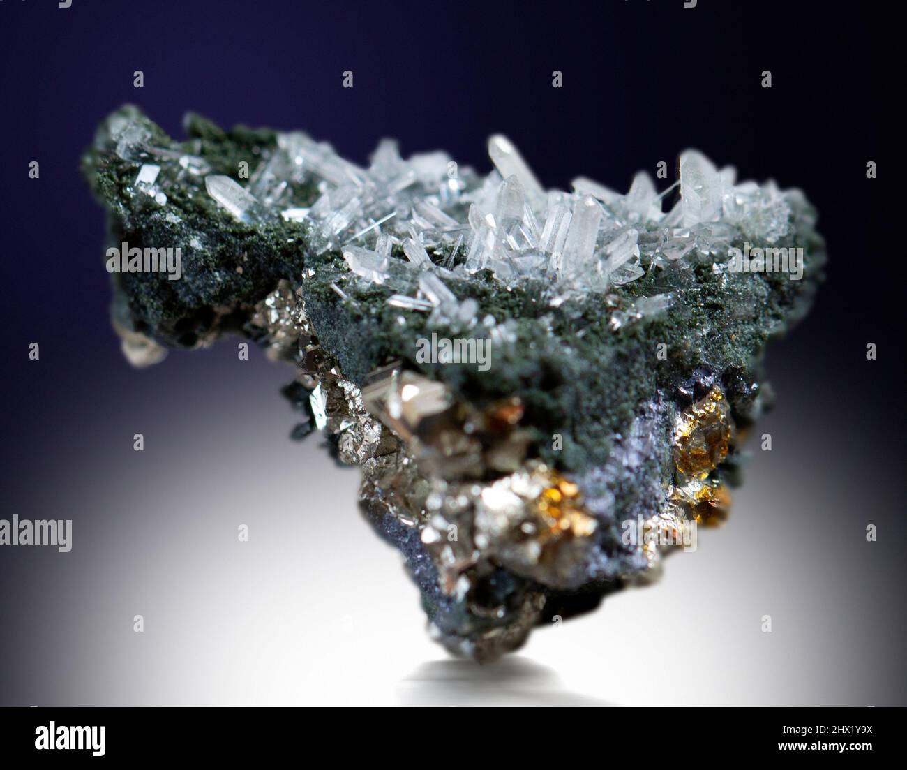 pyrite mineral specimen stone rock geology gem crystal Stock Photo - Alamy