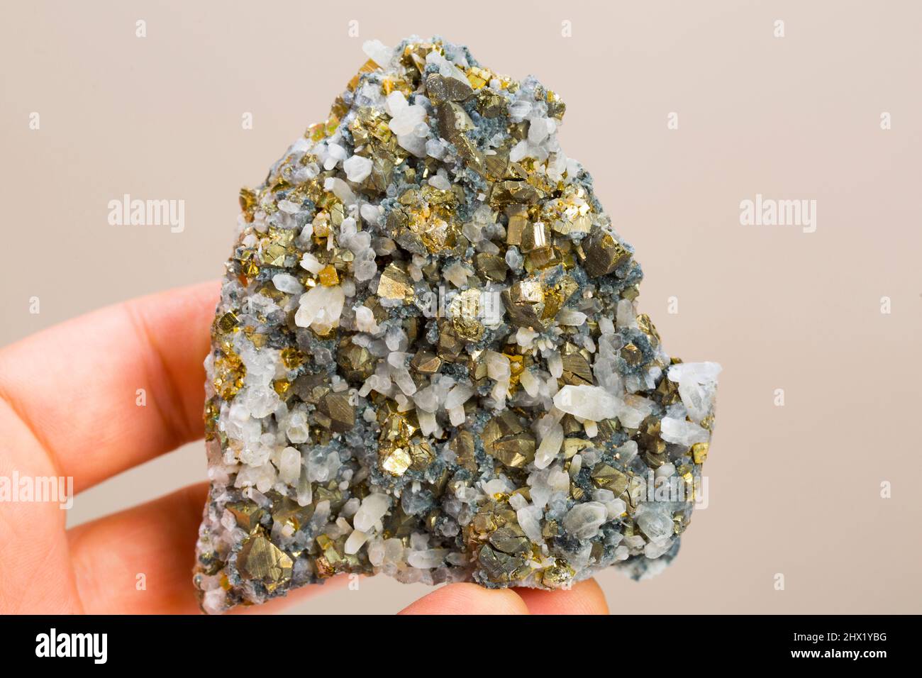 pyrite mineral specimen stone rock geology gem crystal Stock Photo - Alamy