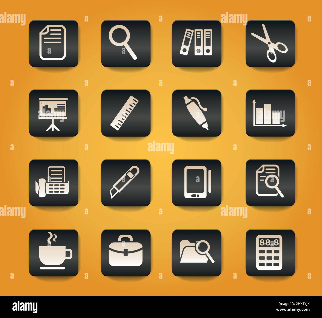 office web icons for user interface design Stock Vector Image & Art - Alamy